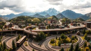 Explore Two-Level Model Railroad Layouts: Designs & Tips